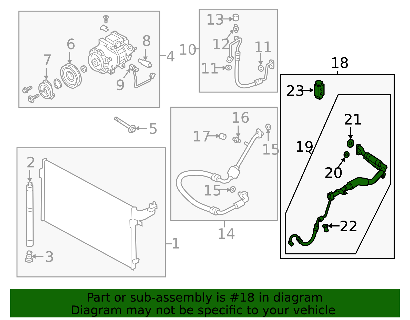 97775-J6050 - 2020-2022 Genesis G90 - Liquid & Suction Hose Assembly ...