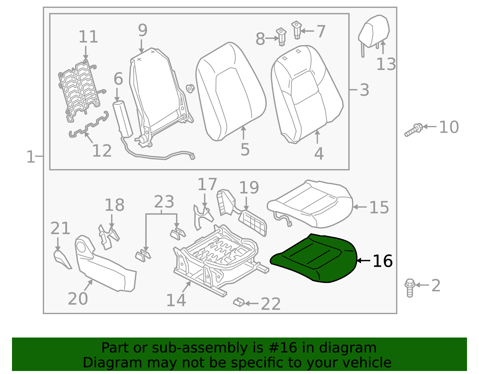 2017-2025 Mazda CX-5 Seat Cushion Pad KB8D-88-11XD | QuirkParts