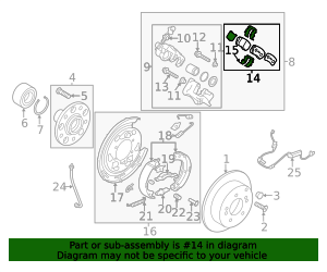 58302-2SA10-DS - Brake Pads 2014-2016 Kia Sportage | Kia.Parts Store