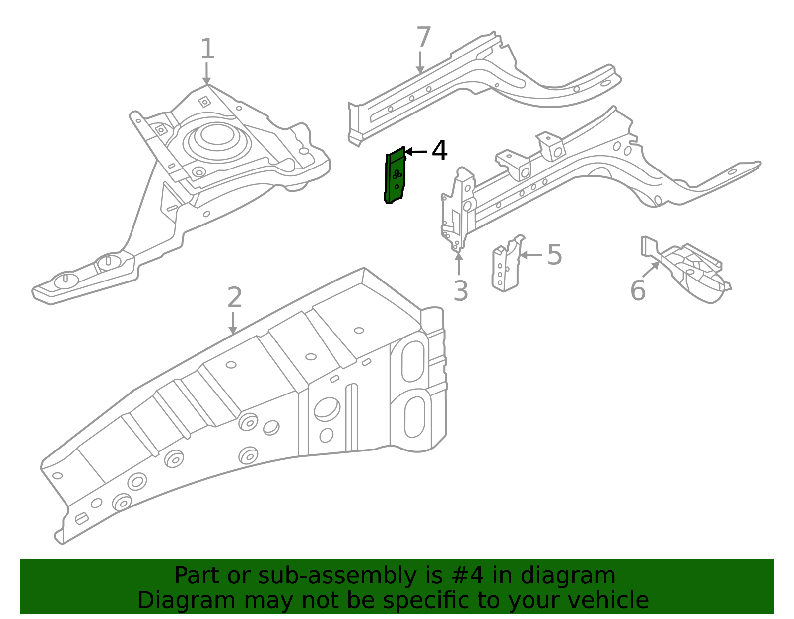 G51F6-5RLMA - Rail Assembly Outer Support 2020-2025 Nissan Versa | Boro ...