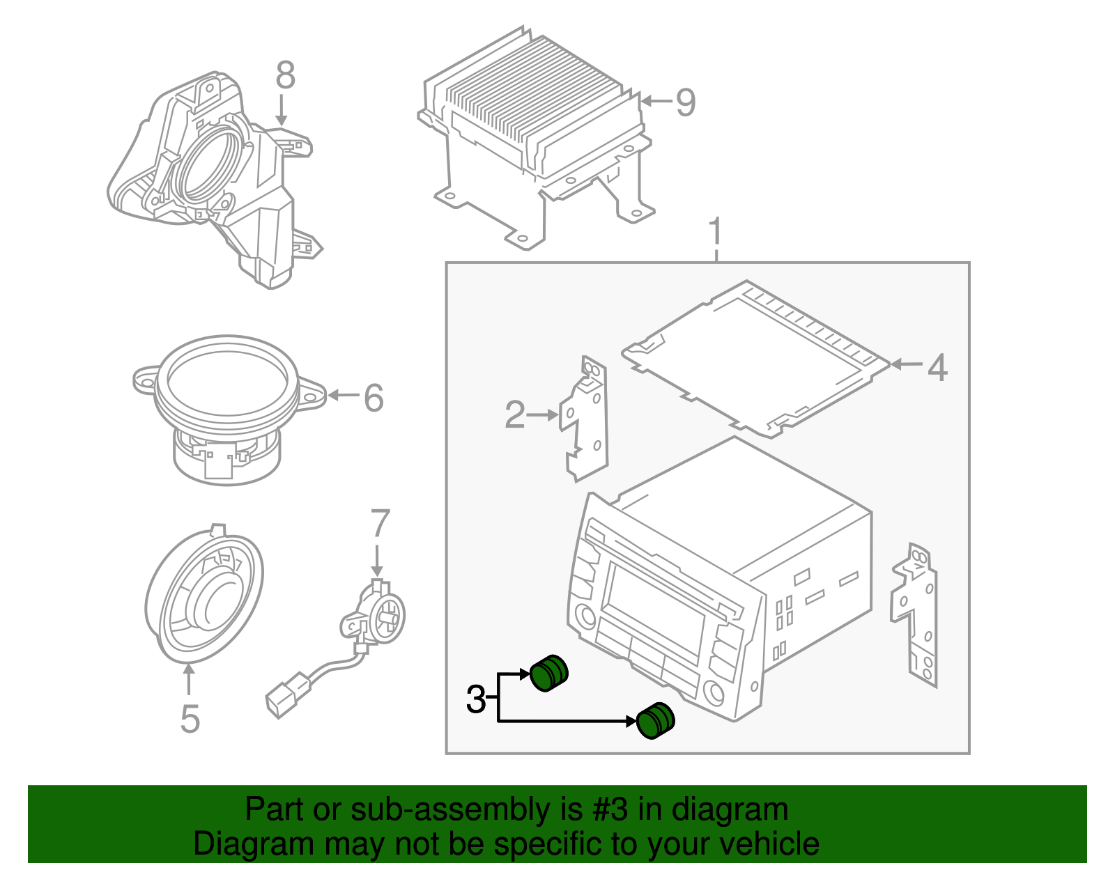 96173-D9000 - Knob 2017-2019 Kia Sportage | Genuine Kia Parts