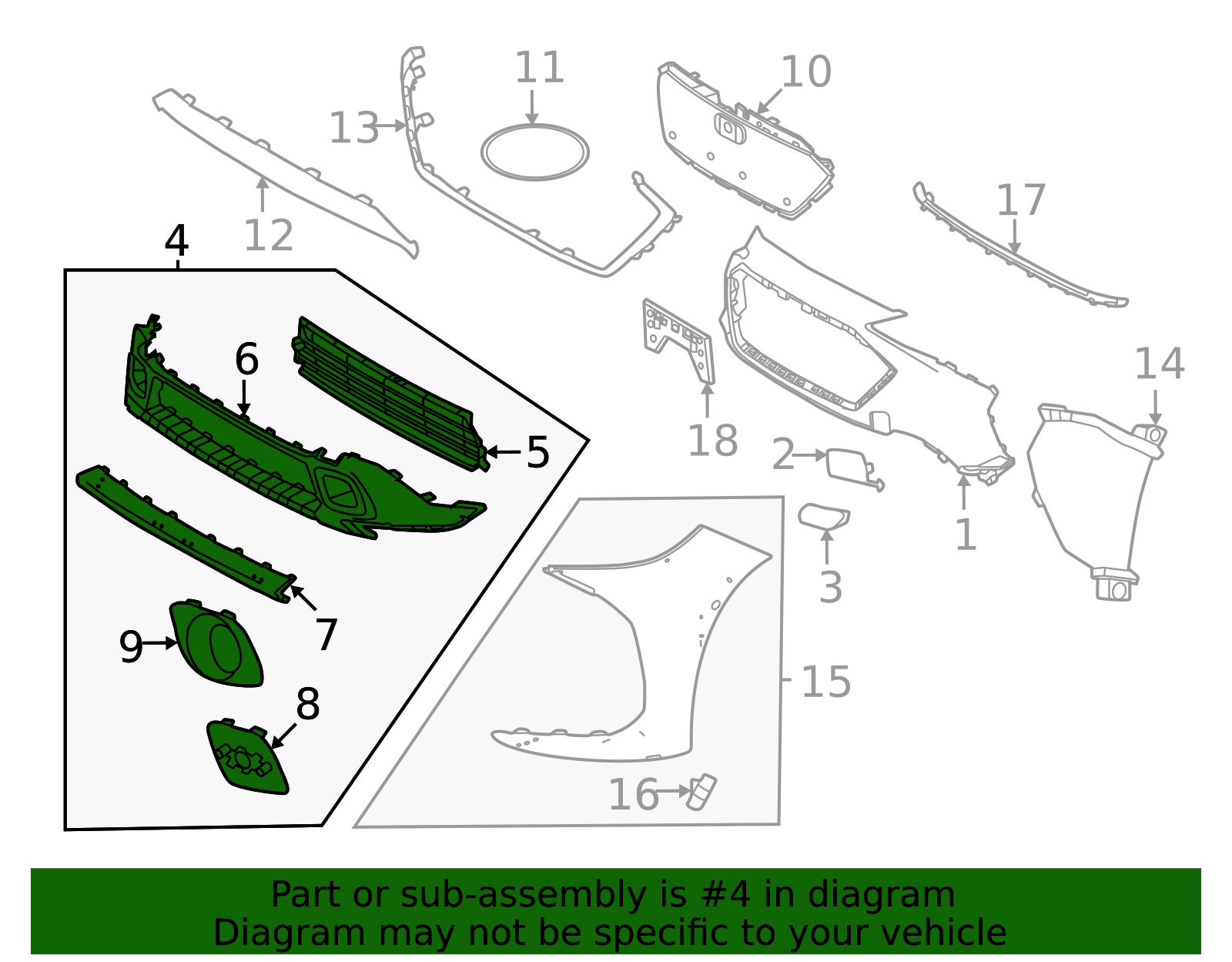 5310142490 - Grille Assembly | Subaru Parts HQ