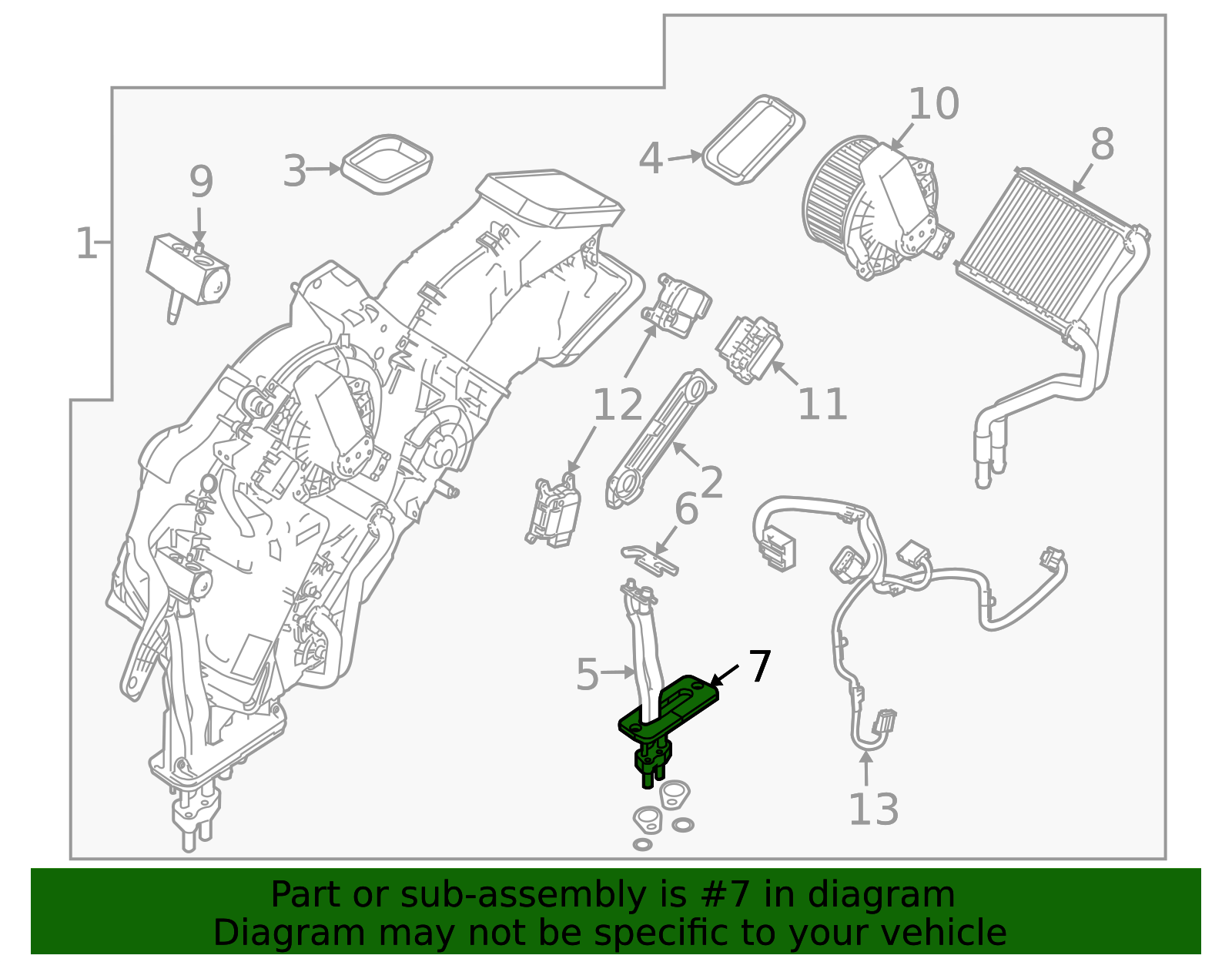 9G1Z-19D738-A - A/C Refrigerant Line Bracket 2010-2019 Ford Flex | Ford ...