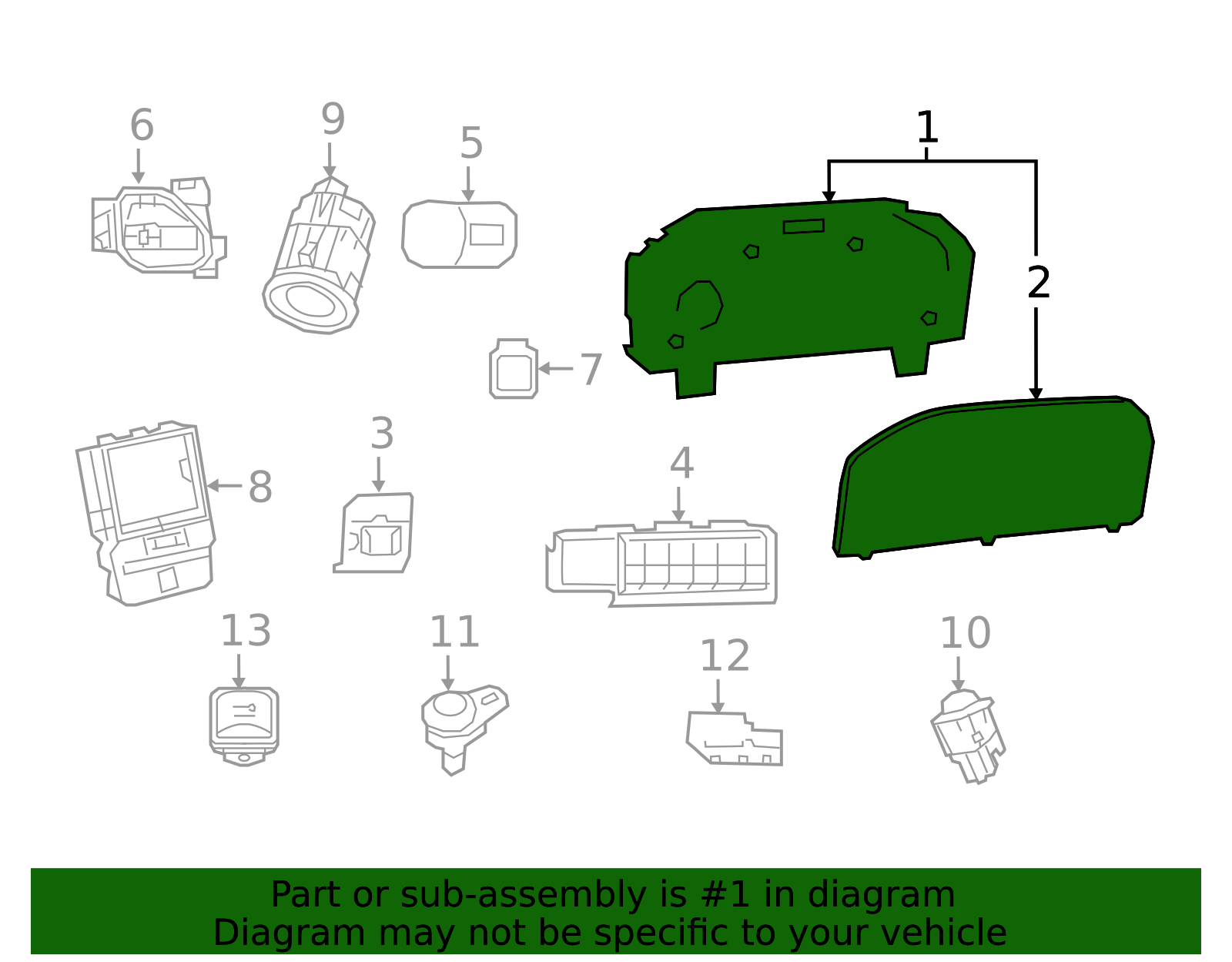 Instrument Cluster 68492696AD | Mopar Parts Canada