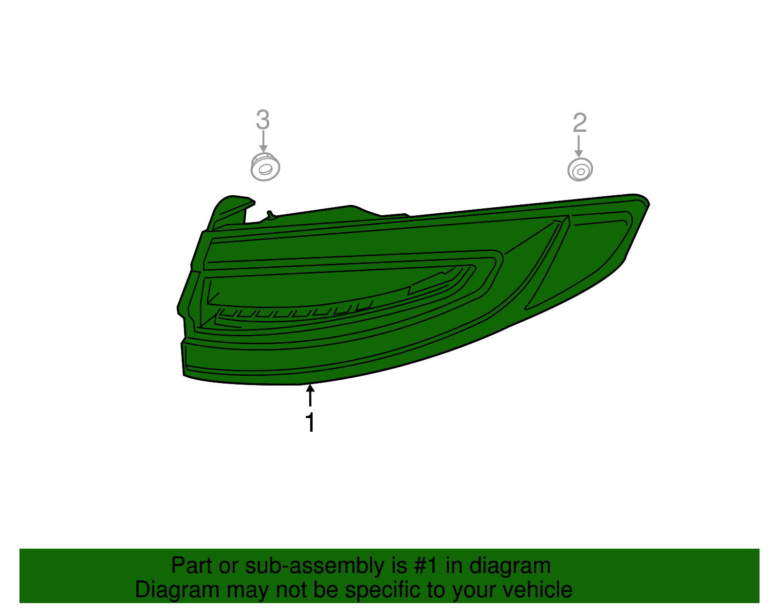 2013-2016 Ford Fusion Tail Lamp Assembly DS7Z-13404-D | Ford OEM Parts ...