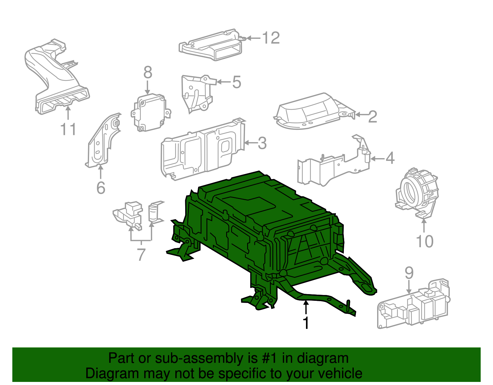 2012-2017 Toyota Prius C Battery Assembly G9510-52032 | OEM Parts Online