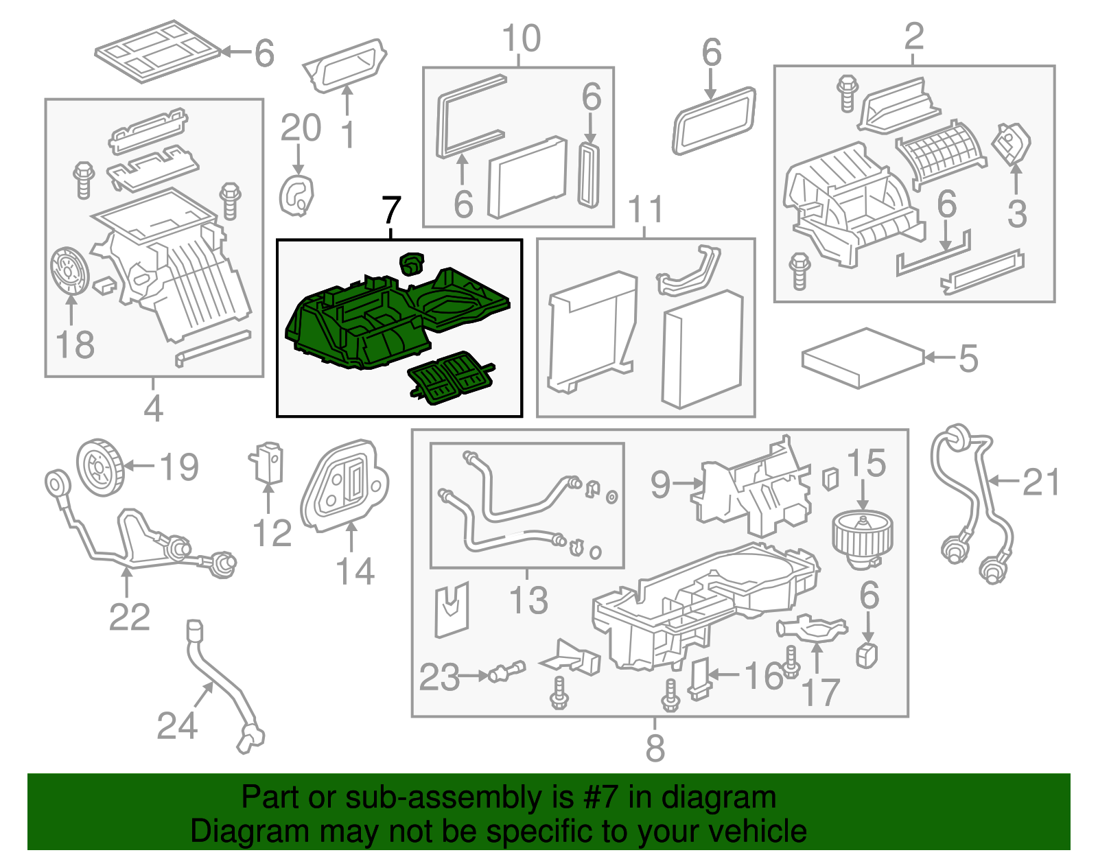 95018091 - Air Conditioning Evaporator and Blower Case 2012-2022 ...