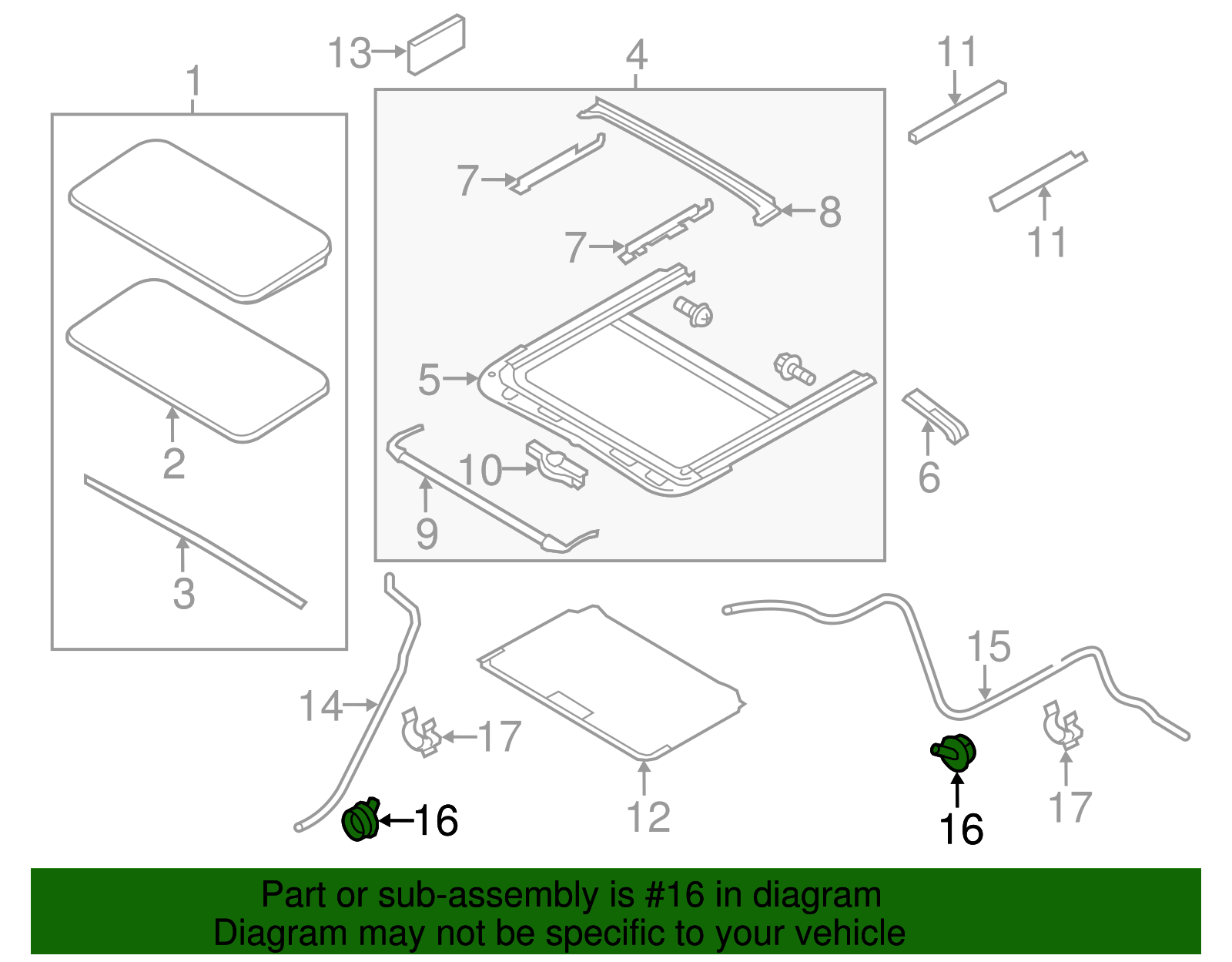 2017-2024 Nissan Drain Hose Grommet 74816-1LA1A | Boro Nissan Parts