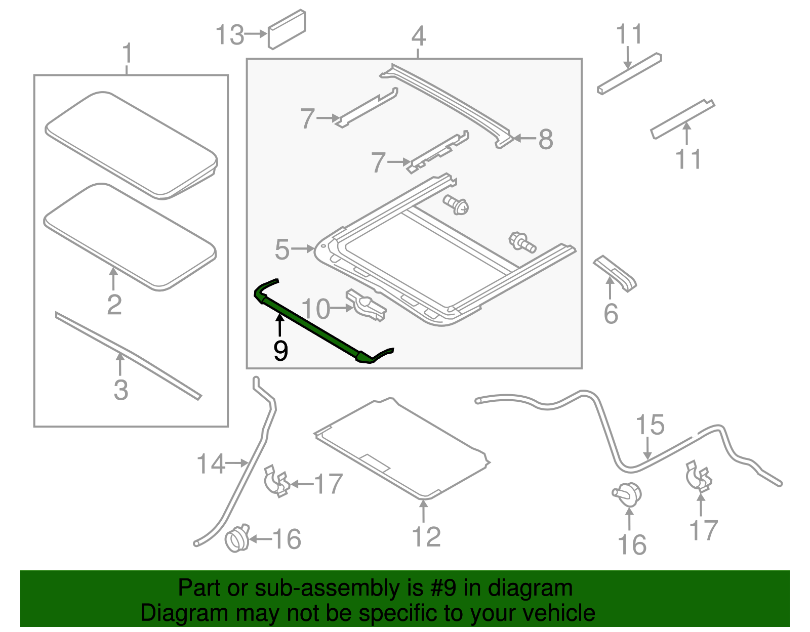 2017-2024 Nissan Armada Air Deflector 91280-1V91A | Bill Kay Nissan Parts