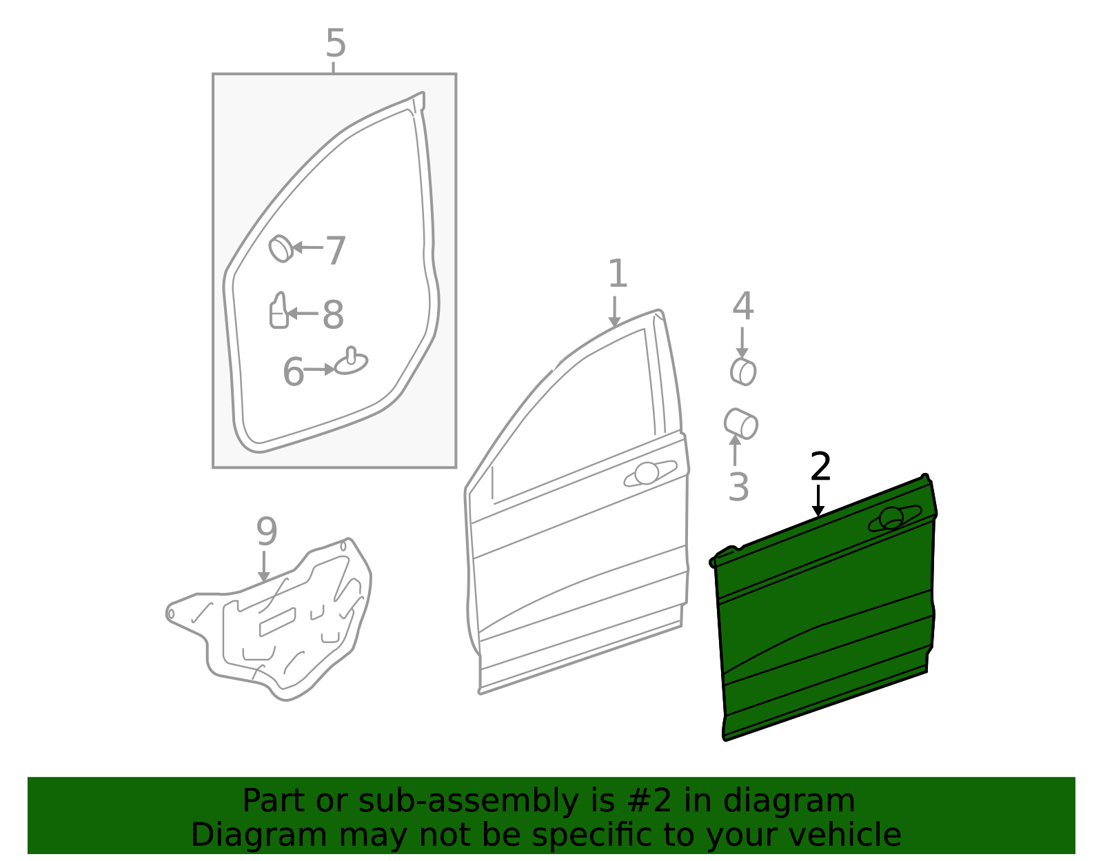 2007-2011 Honda CR-V Outer Panel 67111-SWA-305ZZ | Honda Factory Parts