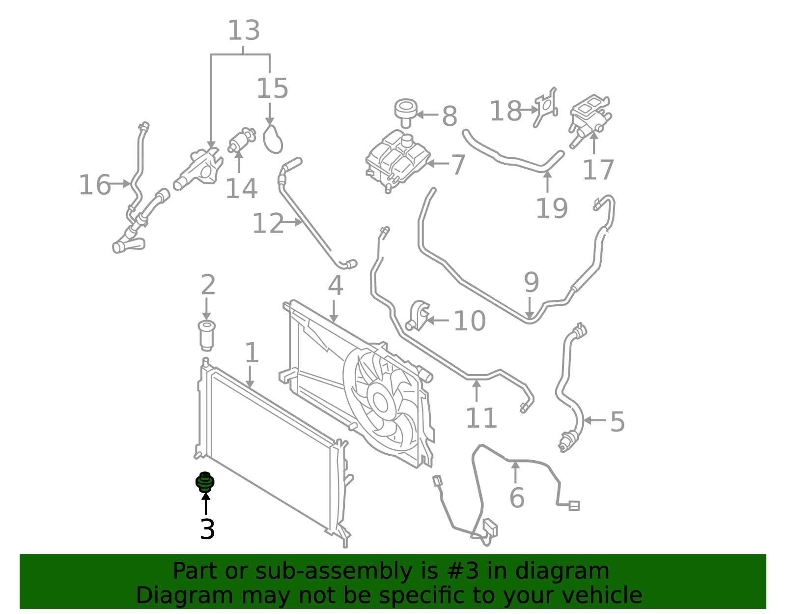 2004-2009 Mazda 3 | Radiator Lower Insulator | Z603-15-202A | Mazda ...