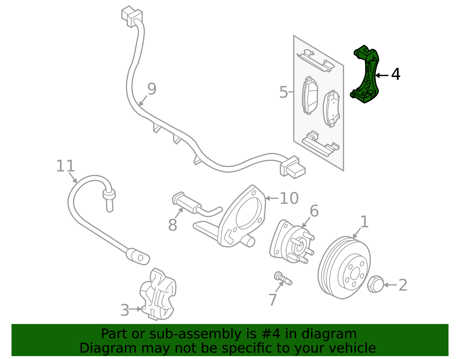 1997-2005 GM Caliper Support 18029882 | Shop Matick Buick GMC