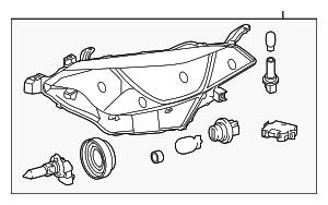 81150-02E60 - Headlamp Assembly - 2014-2016 Toyota Corolla | Toyota ...