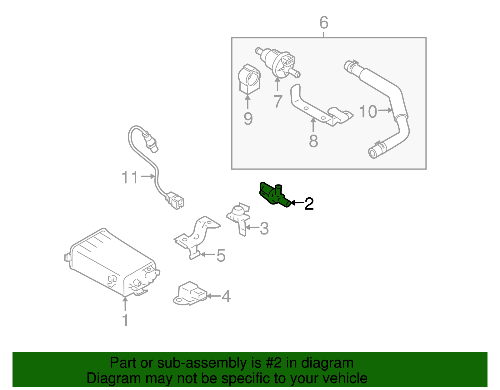 2001-2014 Kia Purge Control Valve 31430-29200 | OEM Parts Online