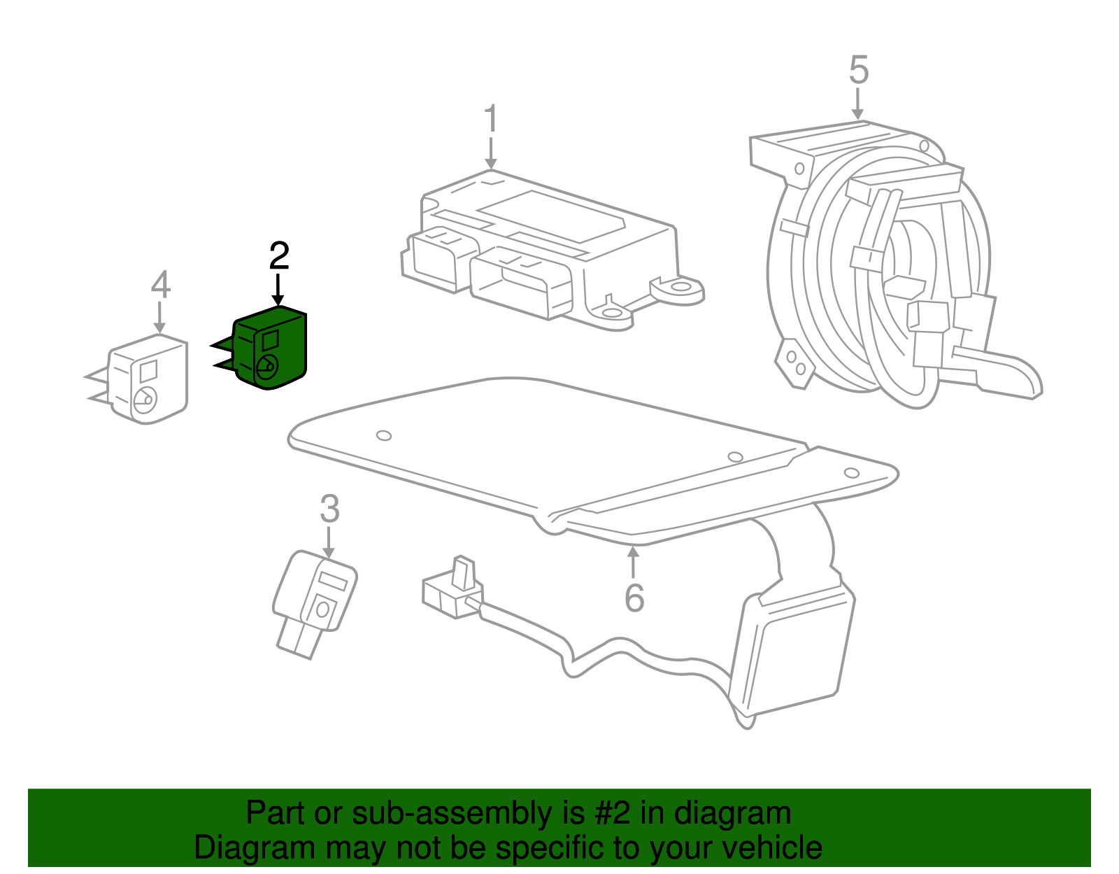 2018-2024 GM Airbag Front End Discriminating Sensor 84151432 | Shop ...