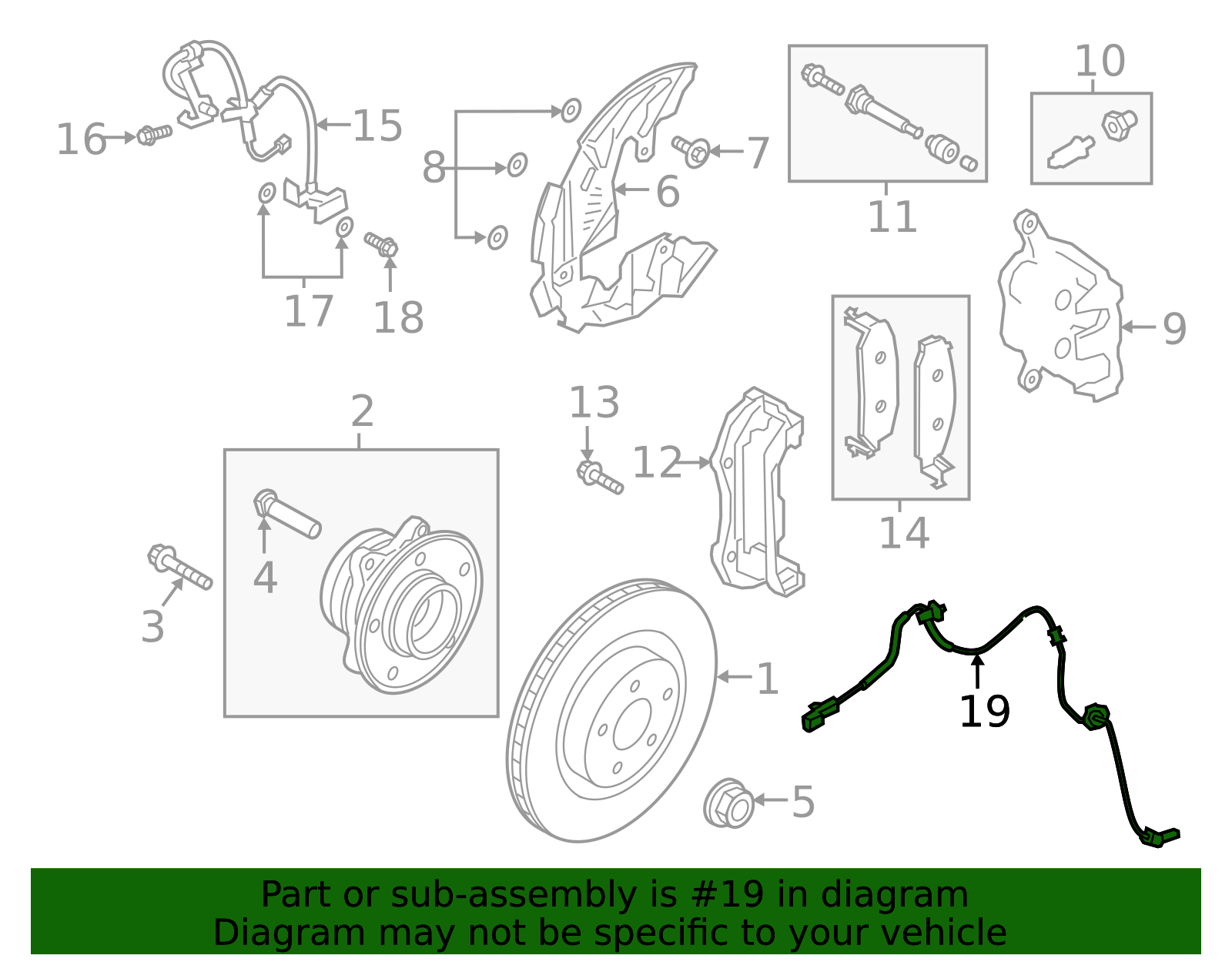 2020-2025 Lincoln Aviator | Motorcraft ABS Sensor | BRAB-614 | Walls ...