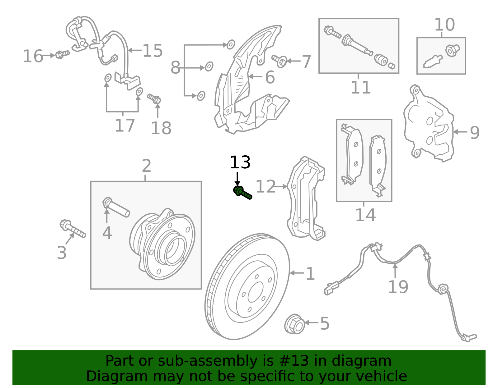 2020-2026 Ford Caliper Support Bolt W714660-S439 | OEM Parts Online