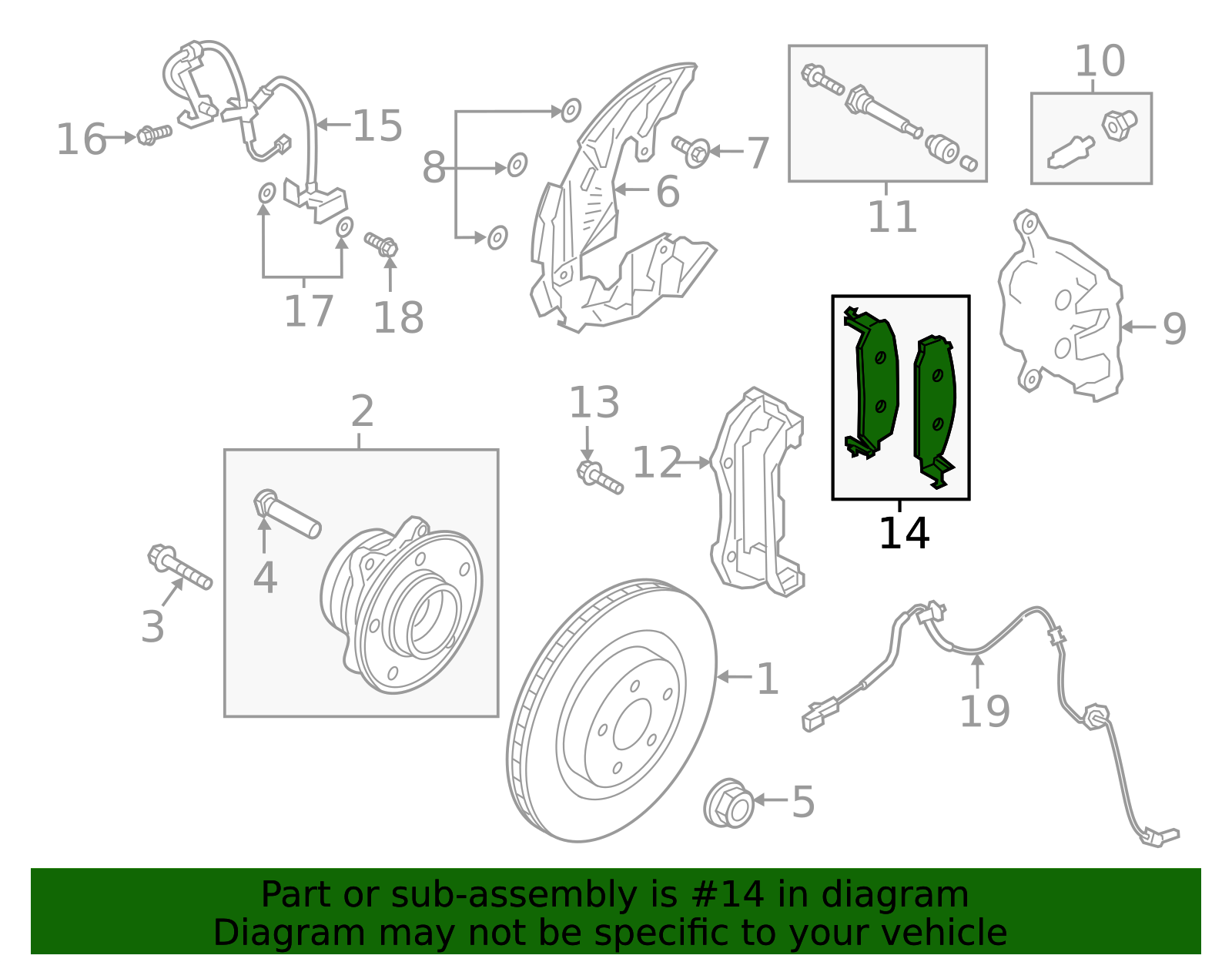 2020-2025 Ford Kit - Brake Lining Front L1MZ2001E | TascaParts.com