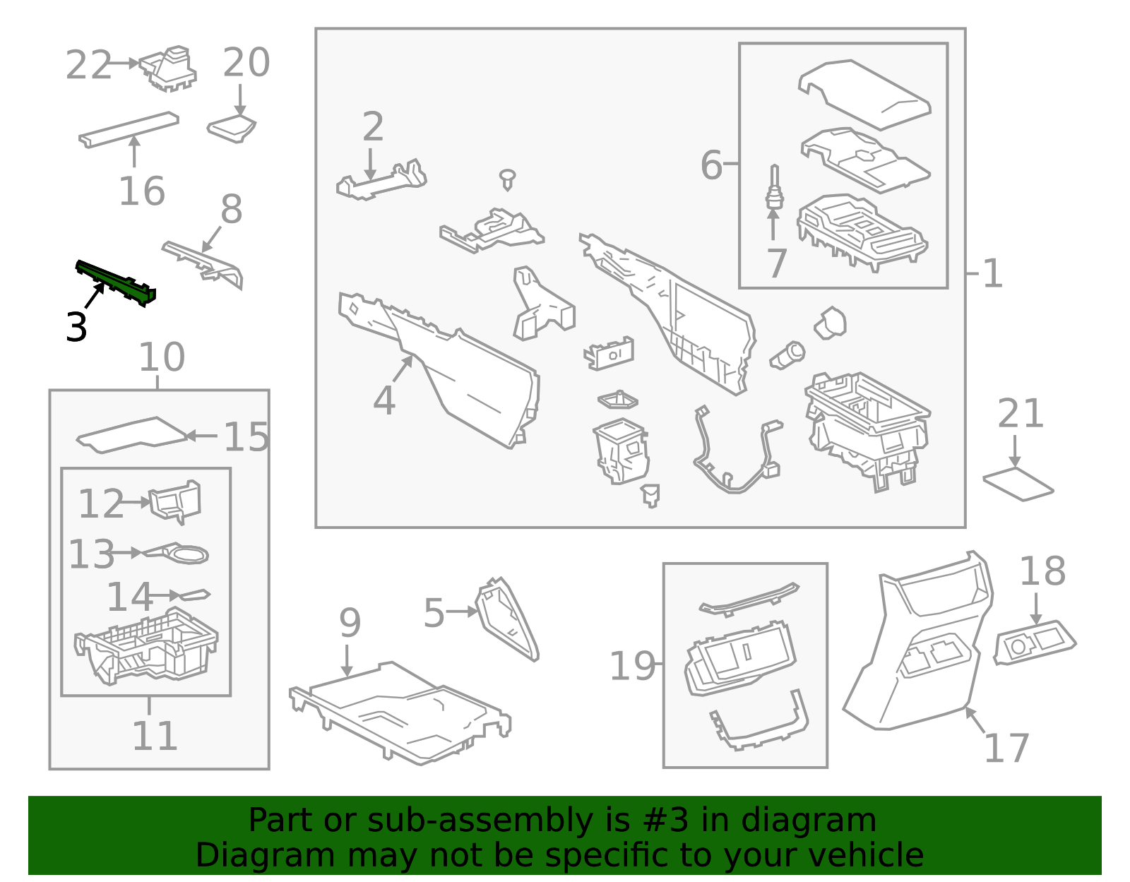 58822-33430 - 2019-2022 Lexus - Center Console Panel | My L Parts