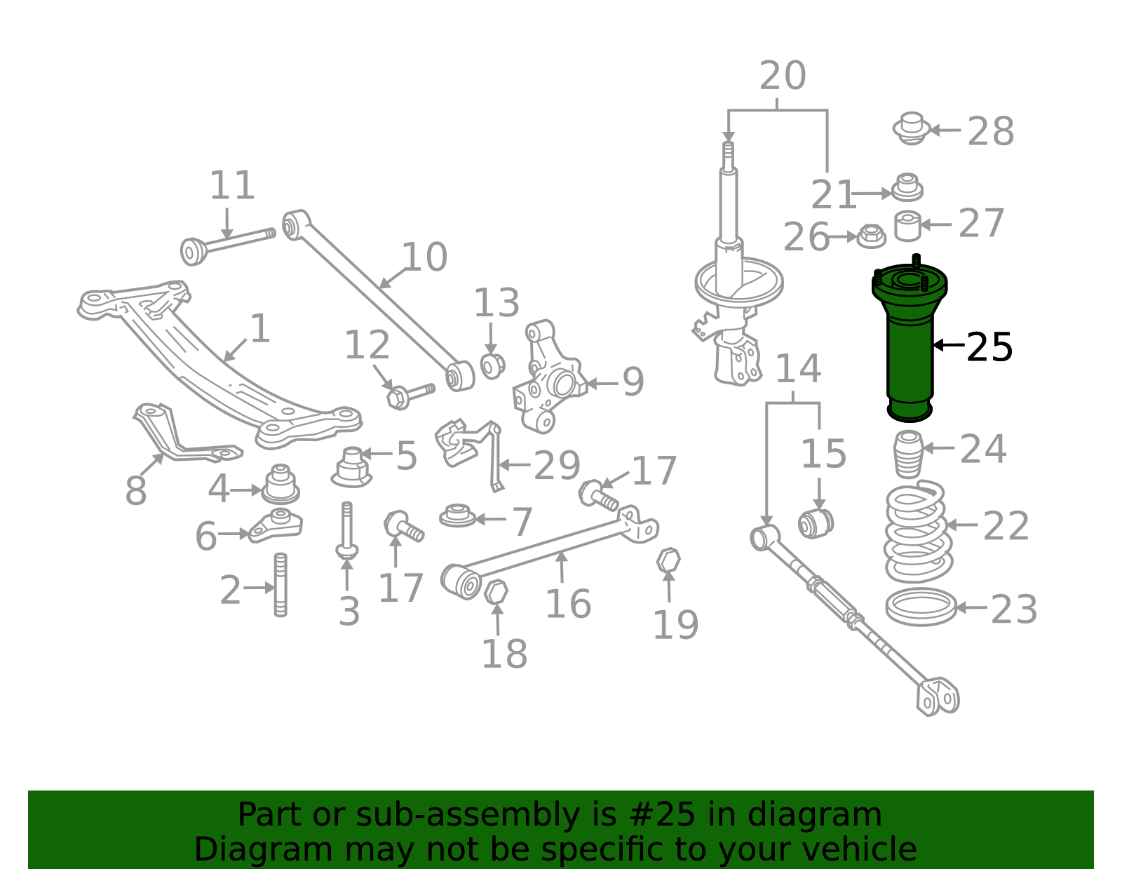 2005-2006 Toyota Avalon Strut Mount 48760-07011 | MotorMotor