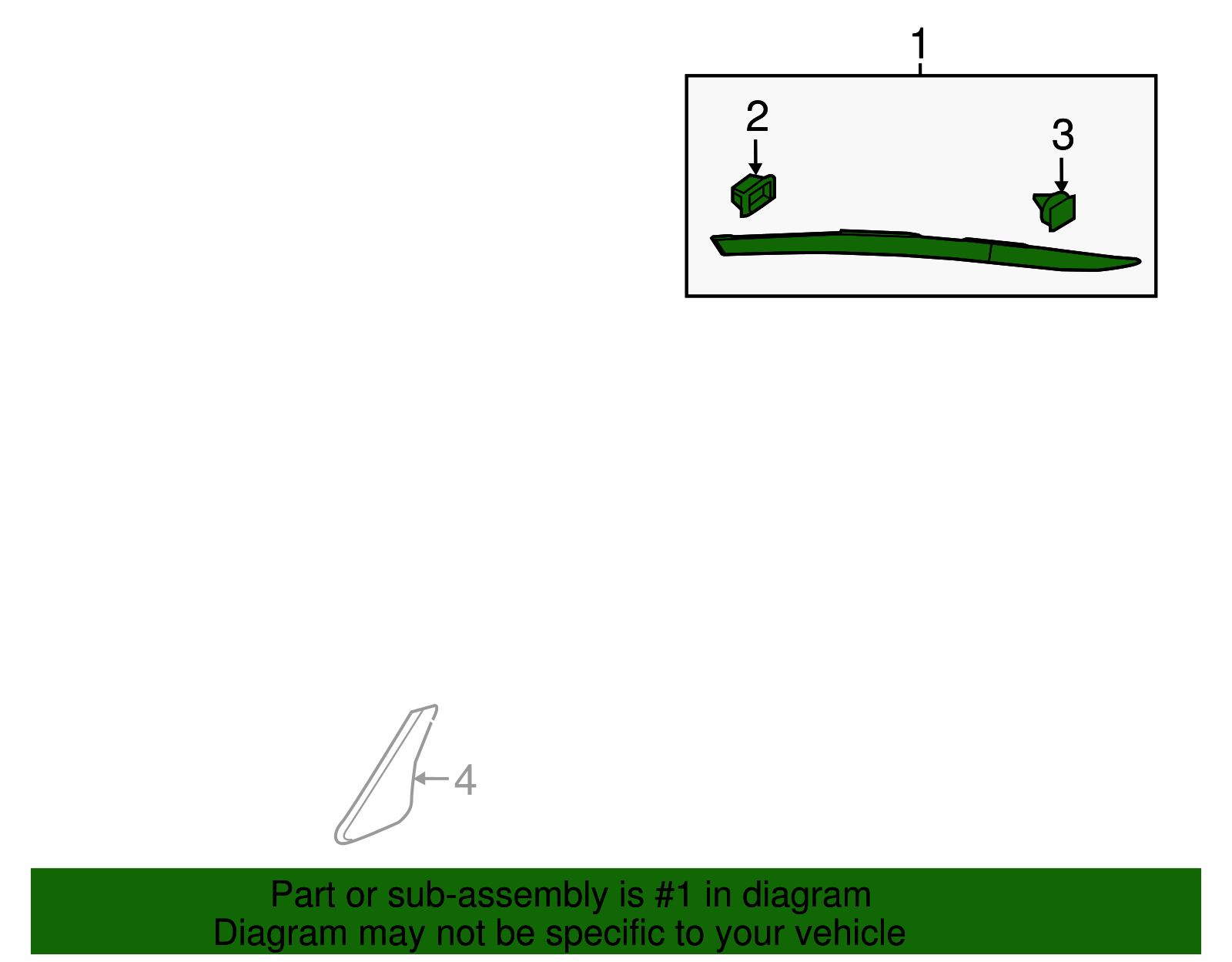87850-D4000 - Upper Molding 2016-2020 Kia Optima | Kia.Parts Store