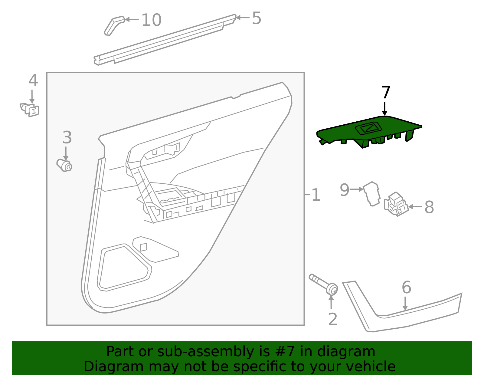 2019-2025 Toyota Switch Bezel 74271-0R110 | MotorMotor