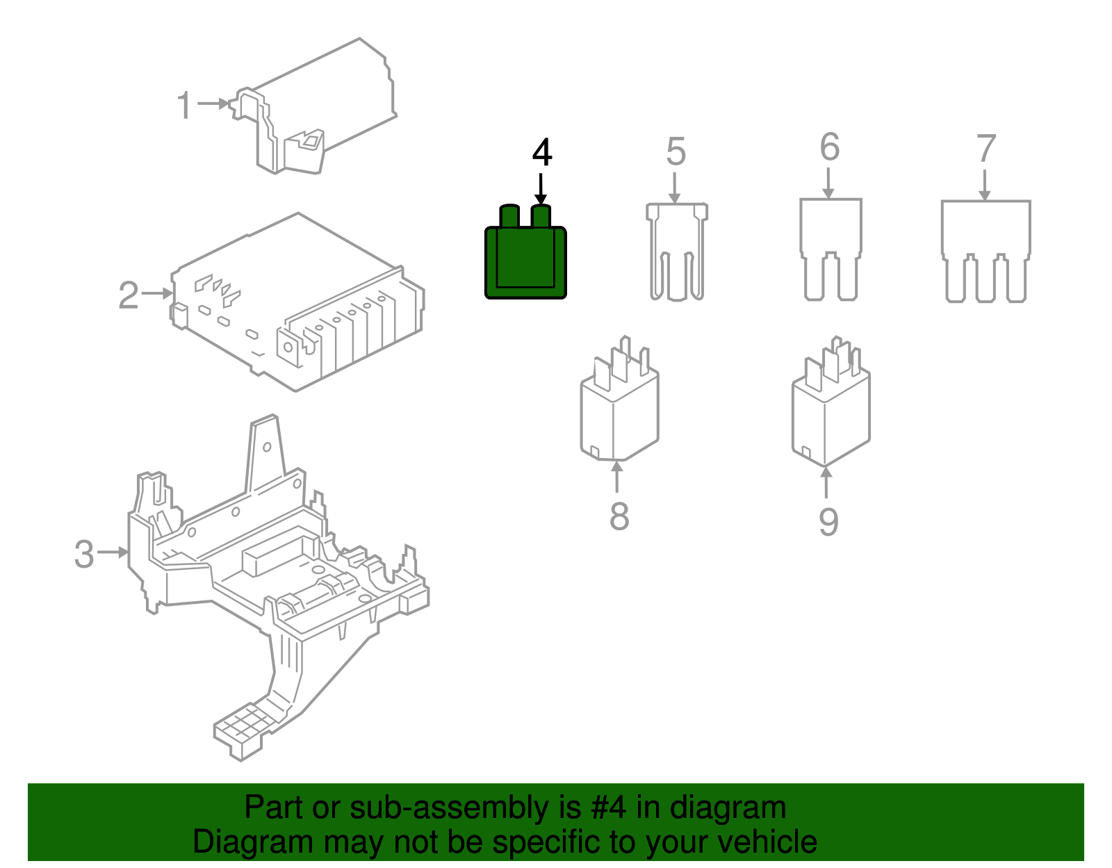 2013-2025 Ford | Circuit Breaker | DG9Z-14526-AA | Walls' Ford Parts