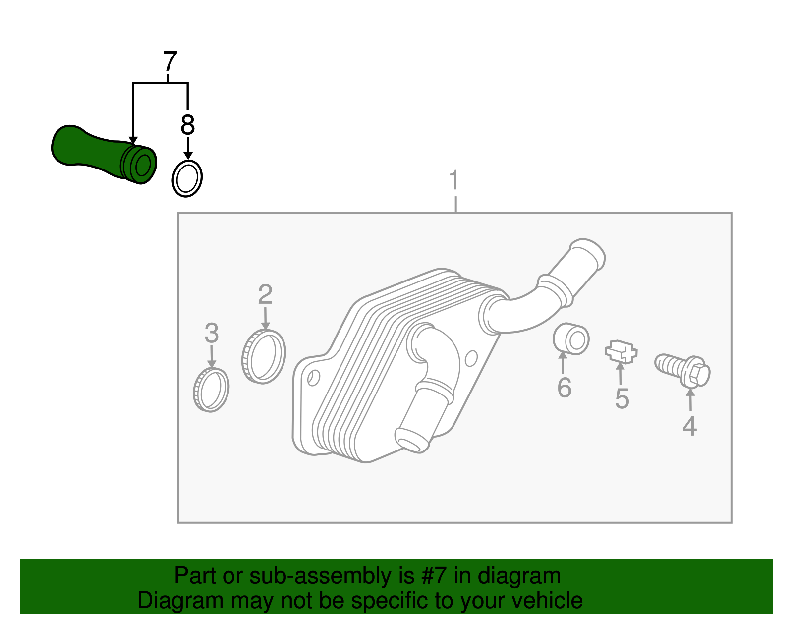 2011-2013 Buick Regal Engine Oil Cooler Inlet Pipe 12790785 | Awesome Parts
