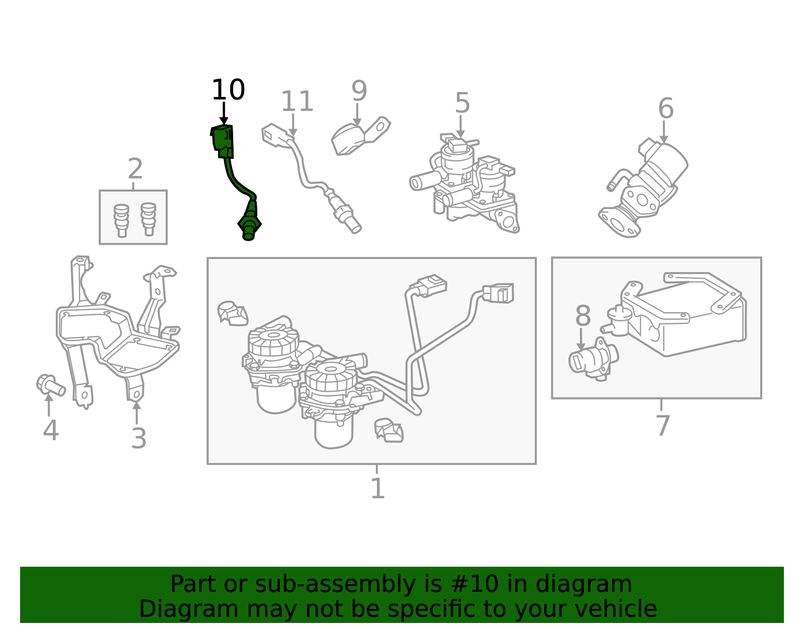 2011-2017 Toyota Oxygen Sensor 89467-04090 | Toyota Parts Center