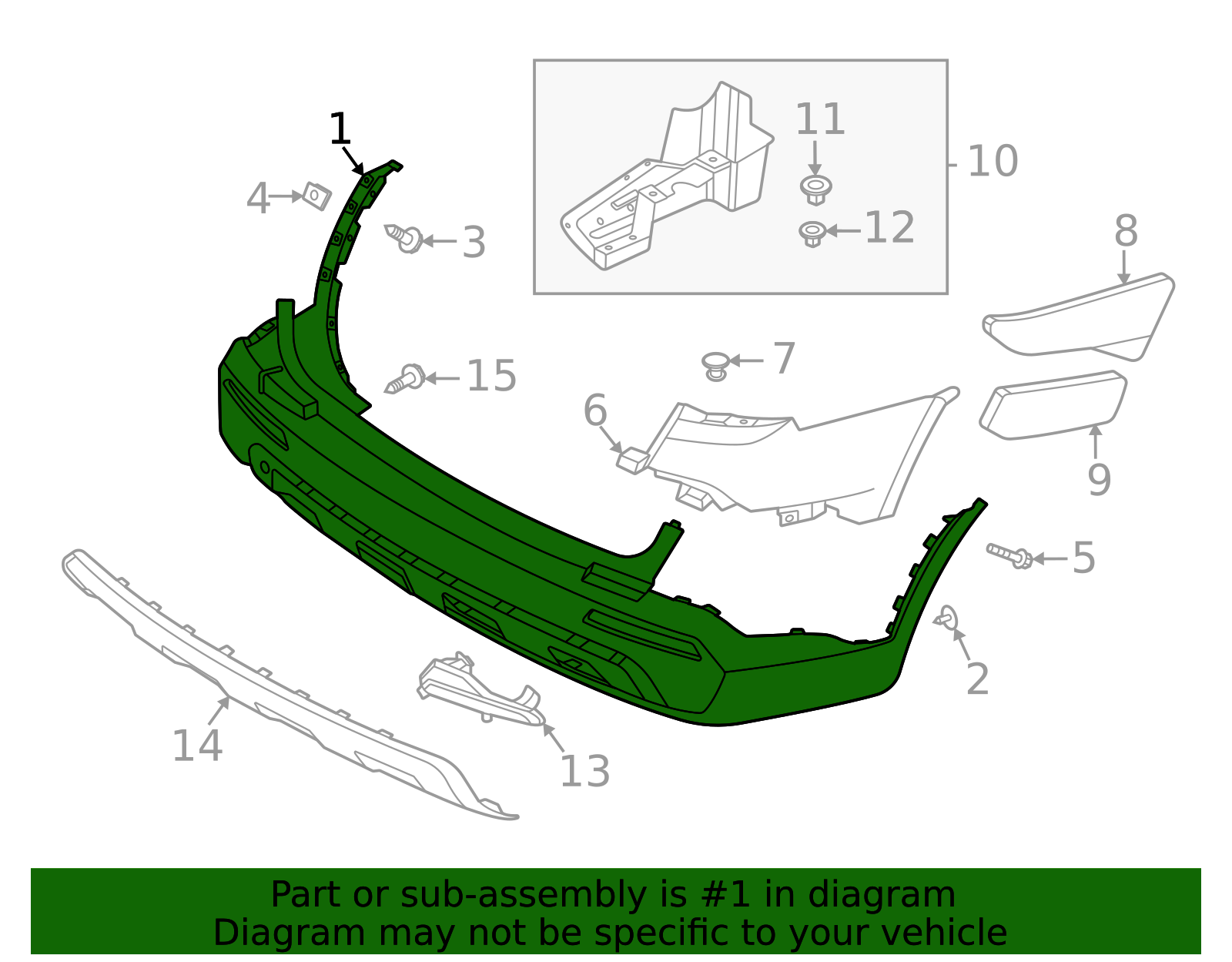 86612-R5000 - Bumper Cover 2021-2023 Kia Sorento | Kia.Parts Store