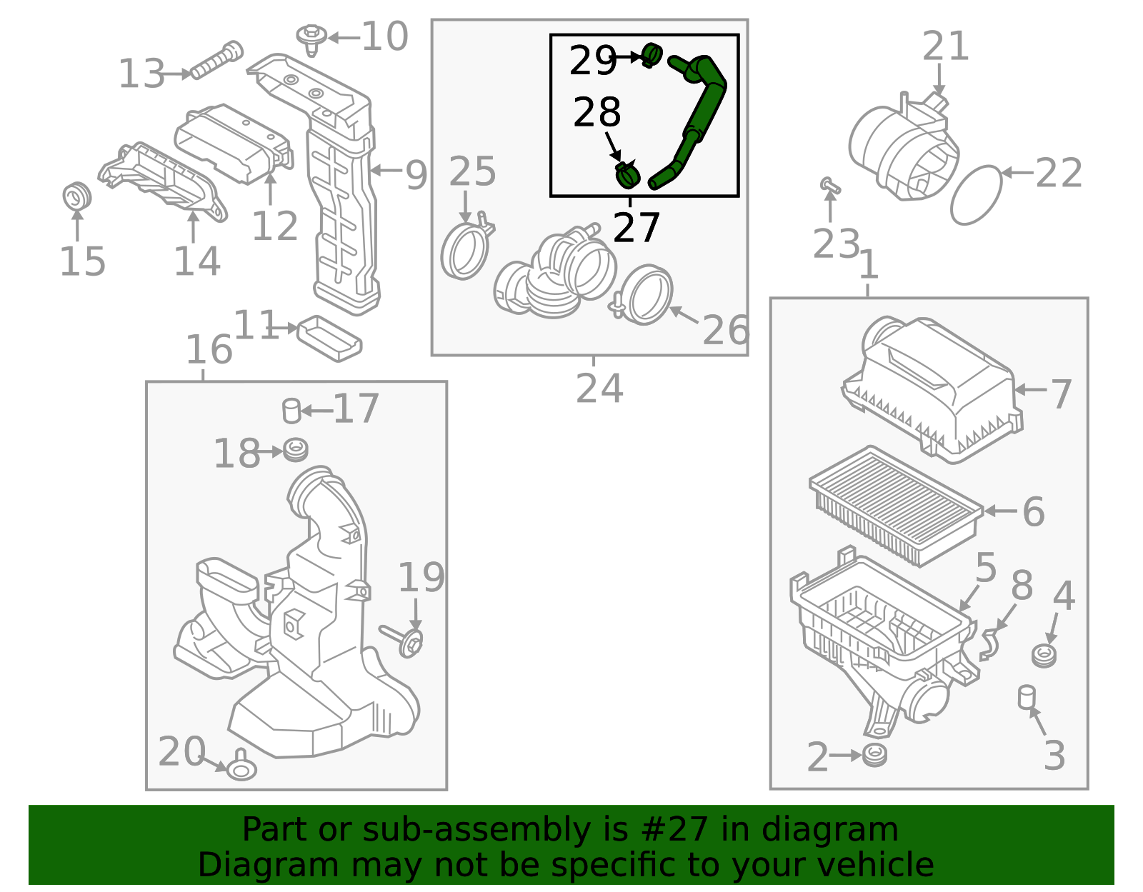 26710-2M010 - Breather Tube 2020-2023 Kia Rio | Kia.Parts Store