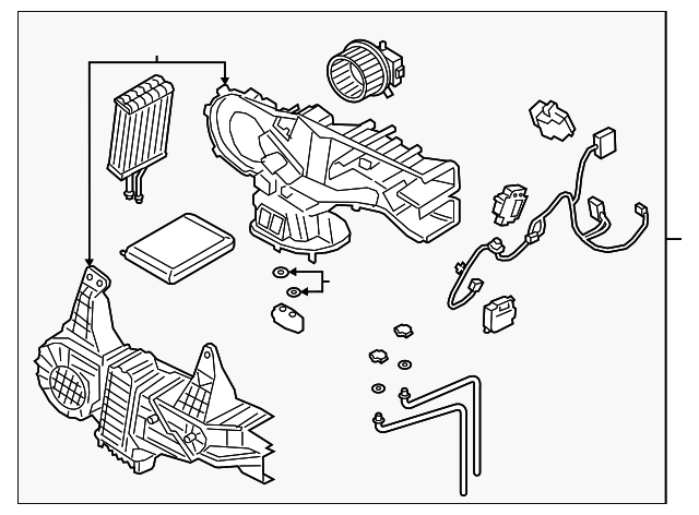 OEM Ford AC & Heater Assembly For 2020-2024 Ford - Part No. JL1Z-19850 ...
