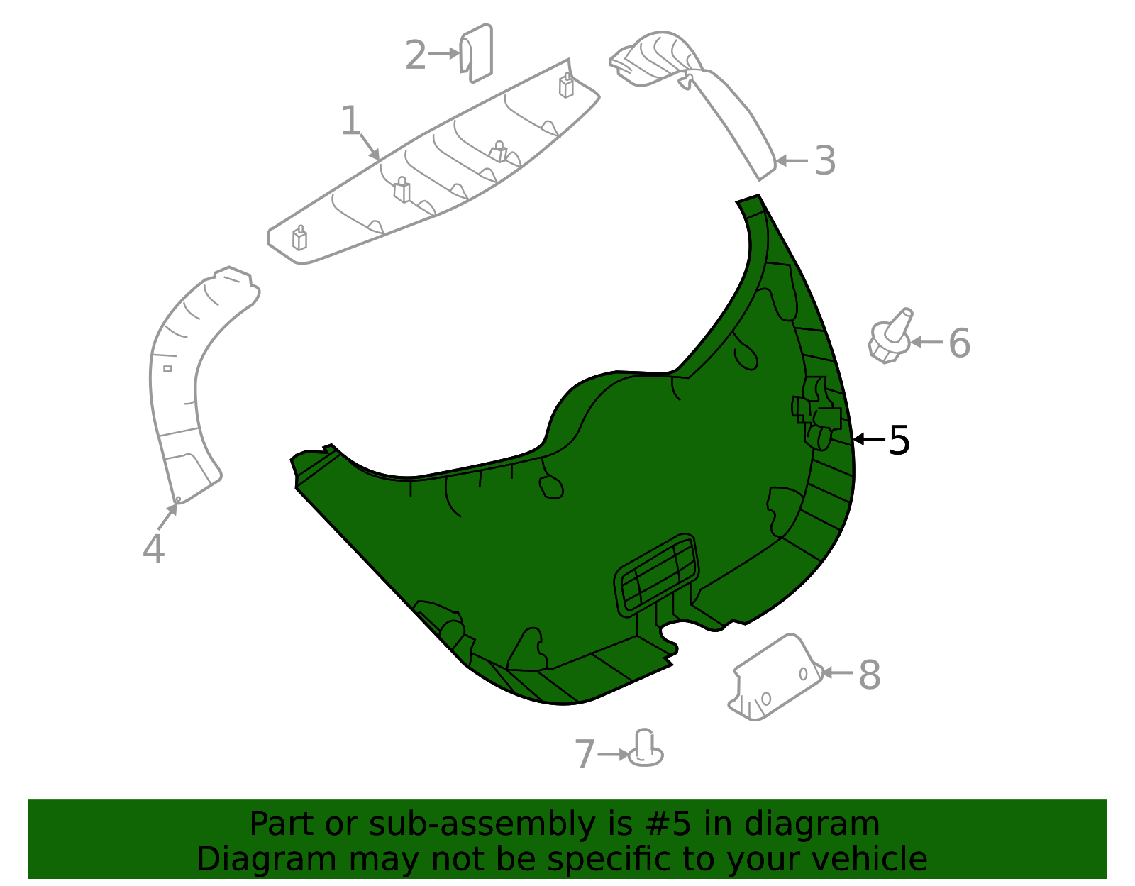 90901-5SA0A - Lower Gate Trim 2018-2025 Nissan LEAF | Official Nissan ...