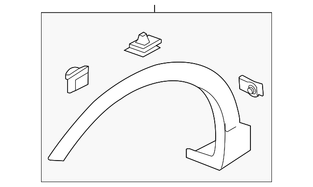 Genuine Wheel Opening Molding for 2021-2023 Hyundai Santa Fe | Part ...