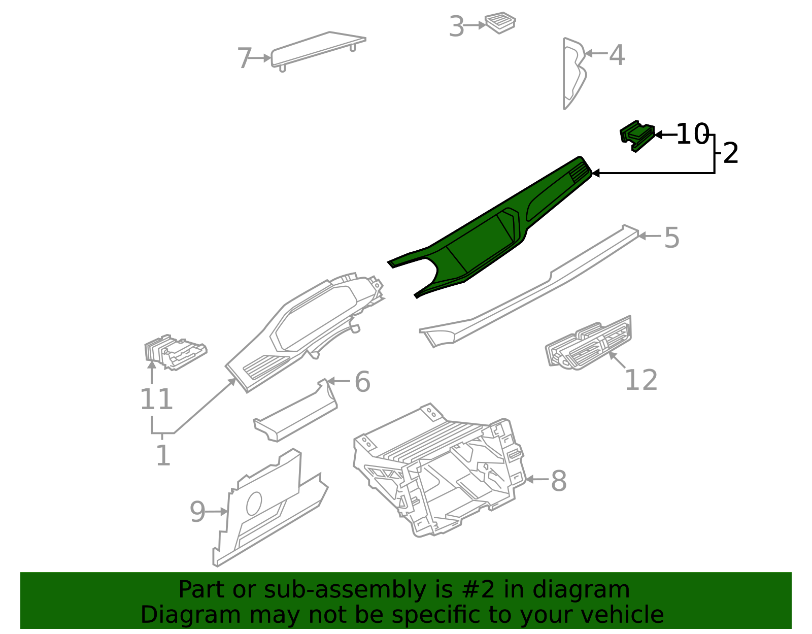 2022-2023 Volkswagen Taos Cover Panel 2GJ-858-416-A-7N5 | VW Direct ...