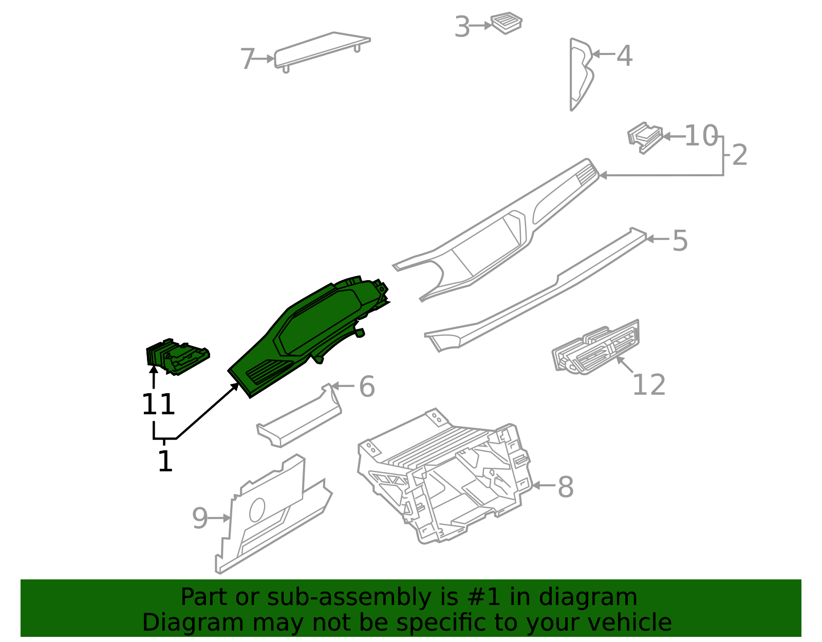 2022-2024 Volkswagen Taos Trim Panel 2GJ-858-415-L-8Z6 | VW Direct Auto ...