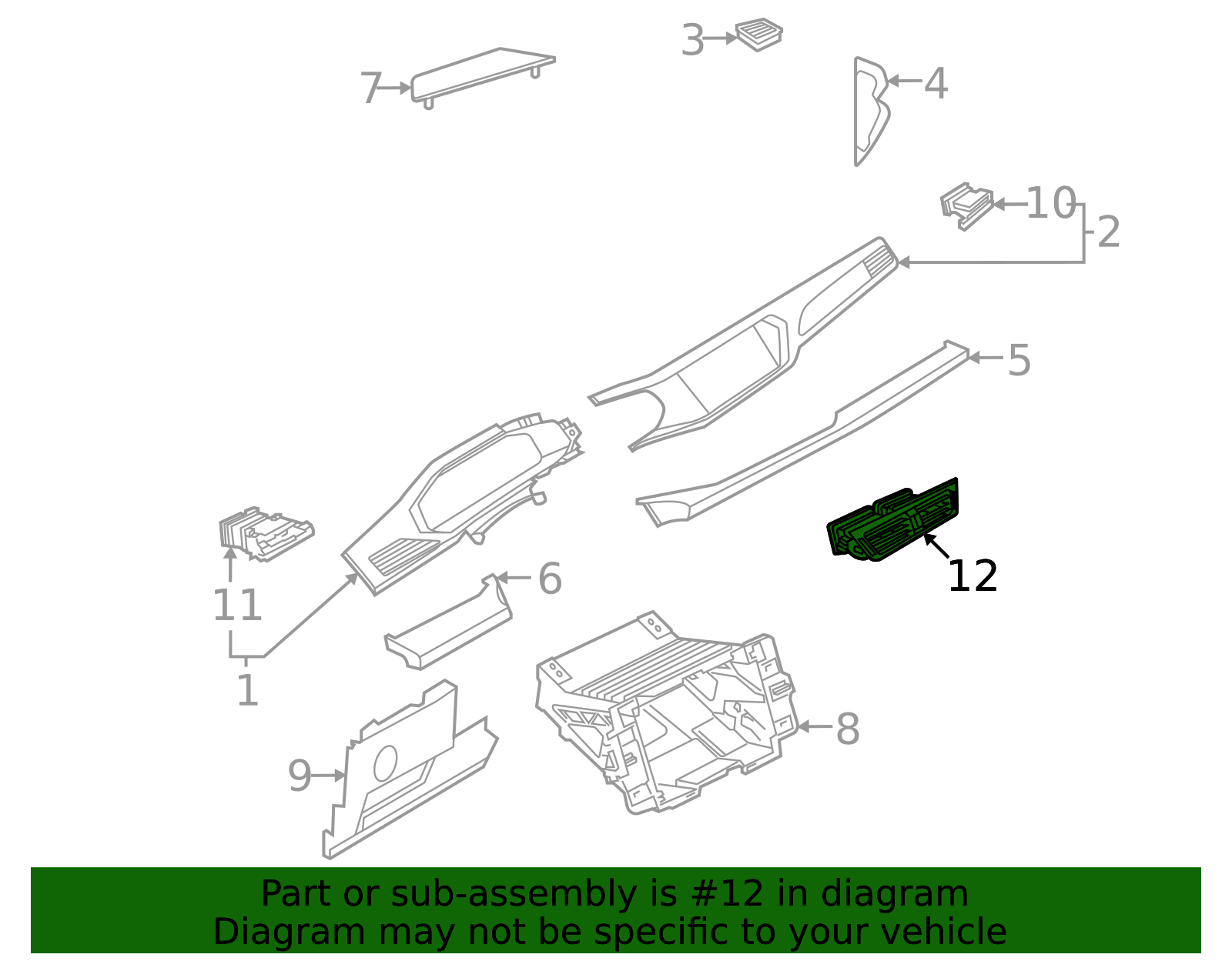 Dashboard Air Vent - Direct Airflow, OEM Style | AutoNation Parts