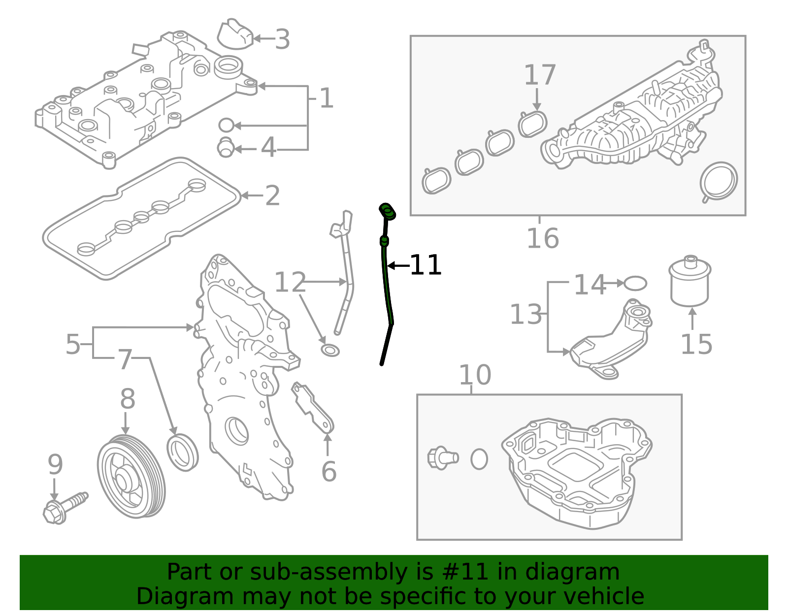 11140-5NA1A - Dipstick 2019-2024 Nissan Altima | Nissan Parts ...