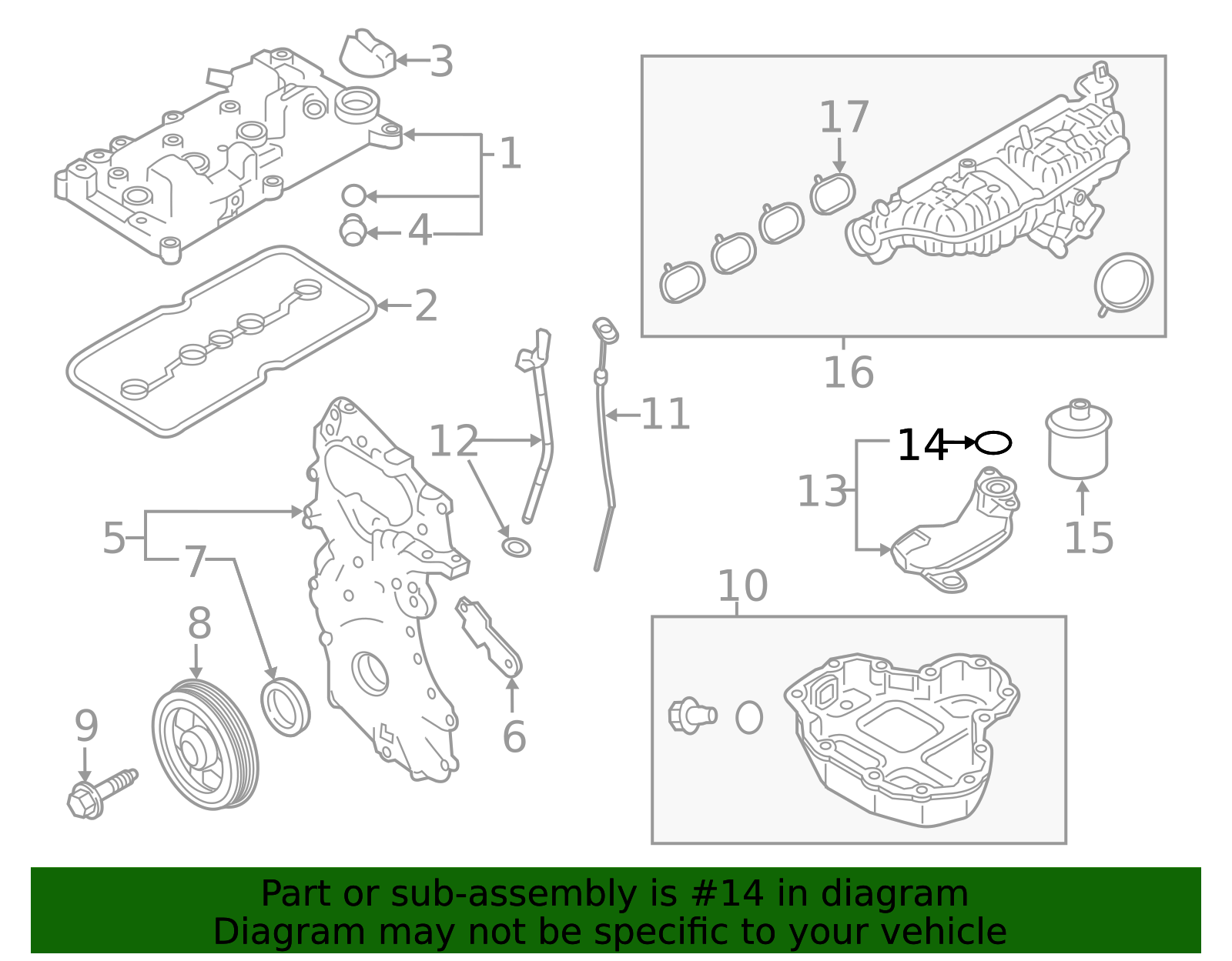 Genuine Engine Oil Strainer Gasket (l33 L34 Z52 R52 T32) - 15053-3TA0A ...