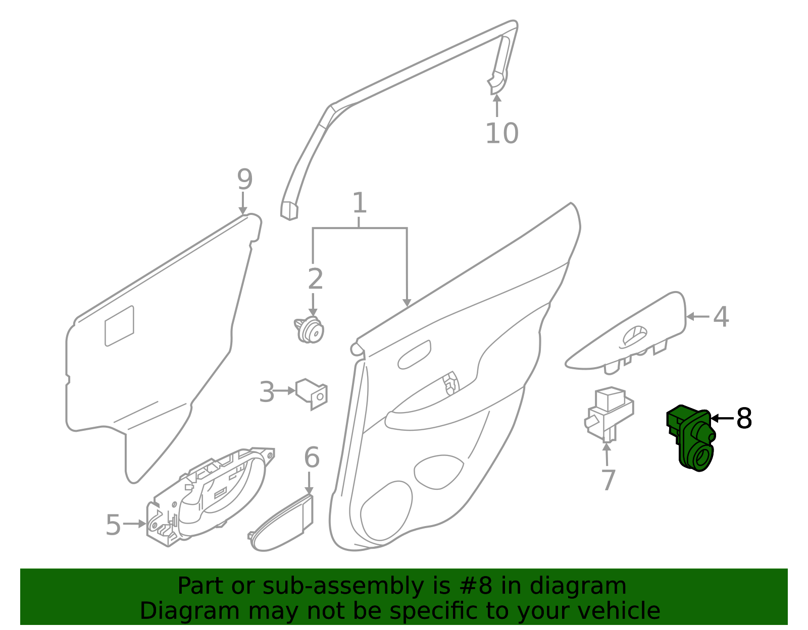 25360-1HA0B - Door Ajar Switch 2011-2012 Nissan | Official Nissan Parts ...