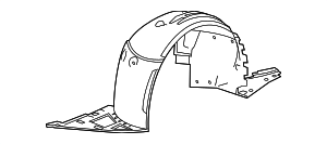 2014-2019 Chevrolet Corvette Fender Liner - Driver's Side (LH) 23327375 ...