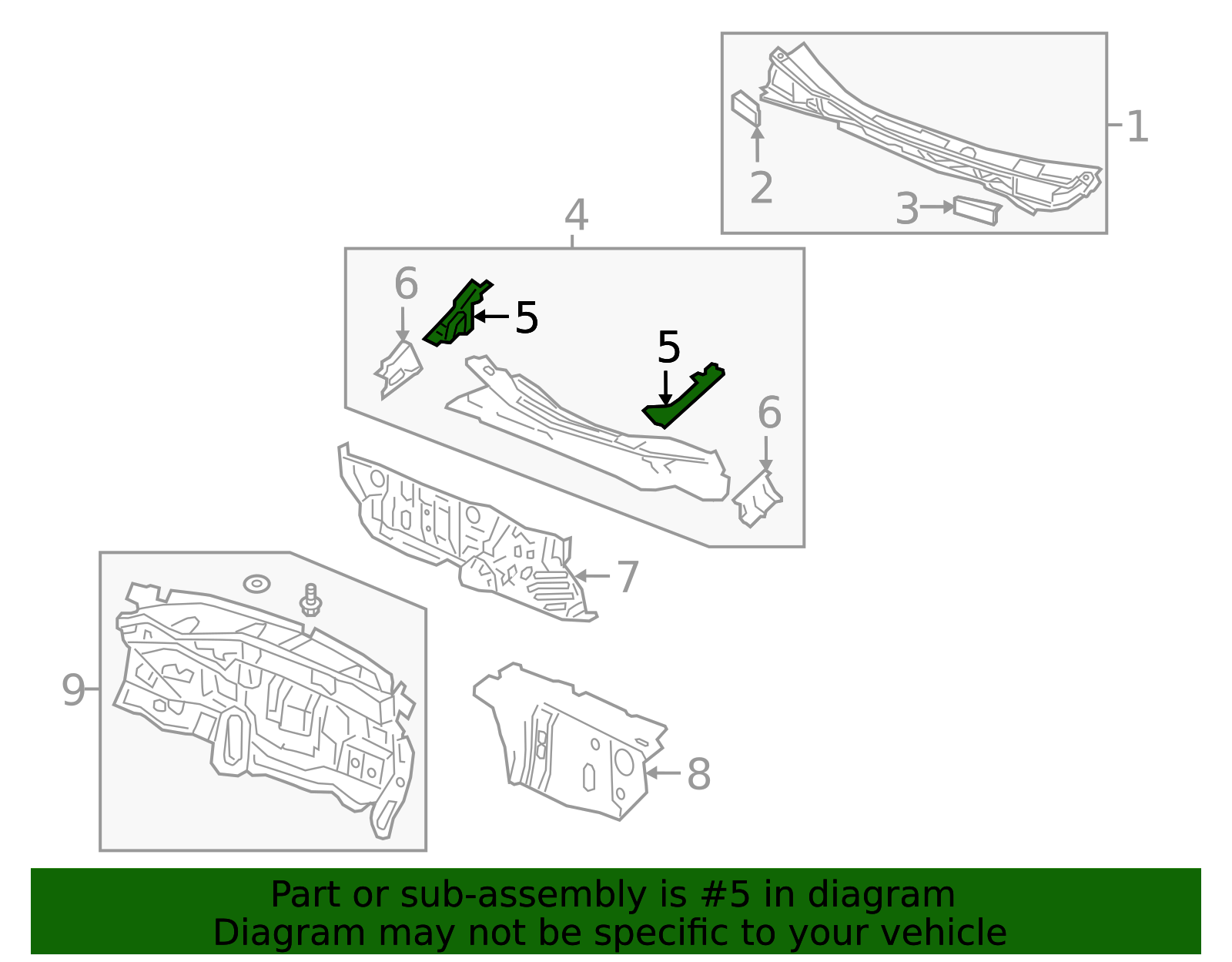 61122-THR-A00ZZ - Hood Hinge Bracket 2018-2024 Honda Odyssey | Honda ...