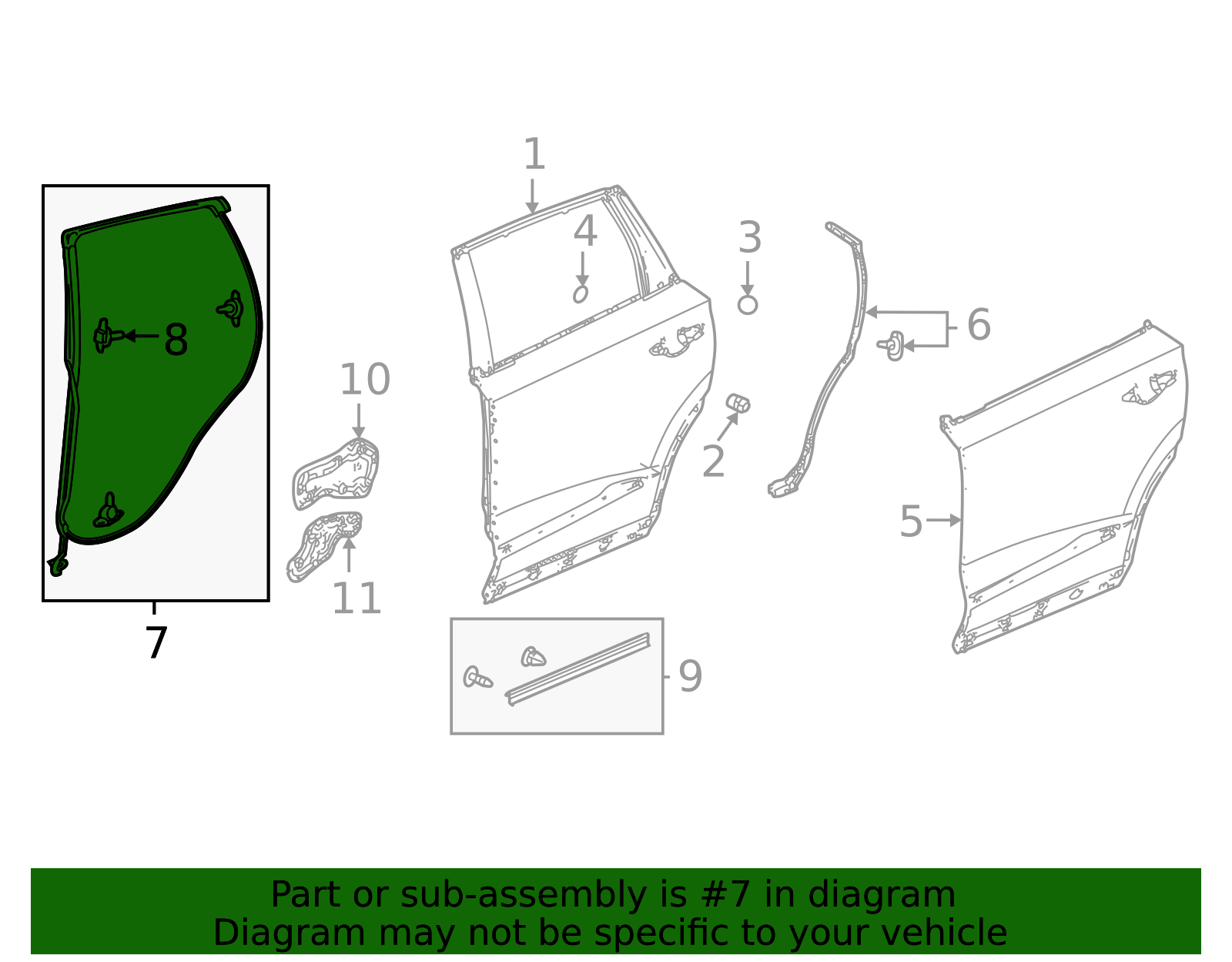 2022-2025 Acura MDX Door Weather-Strip 72850-TYA-A01 | OEM Parts Online