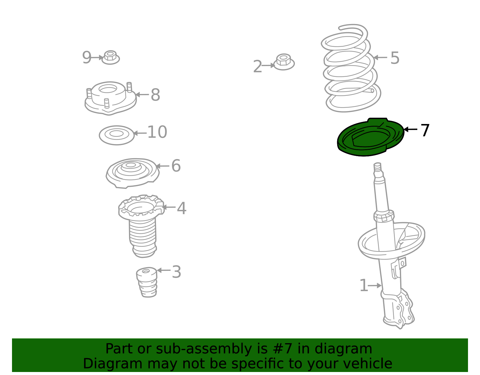 48158-48060 - High-Quality Coil Spring Insulator for 2013-2015 Lexus ...
