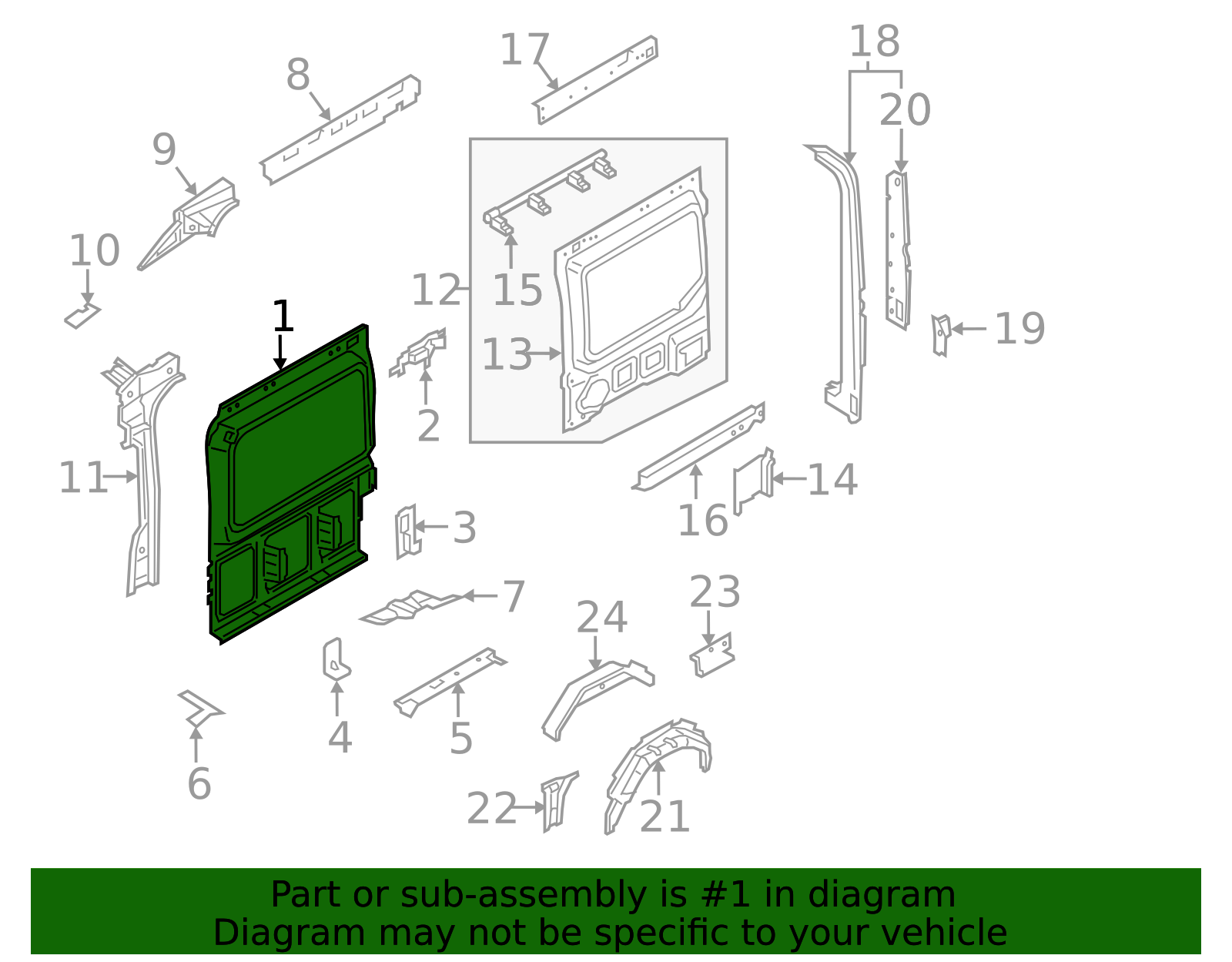 2015-2025 Ford Front Panel BK3Z-6127841-K | OEM Parts Online