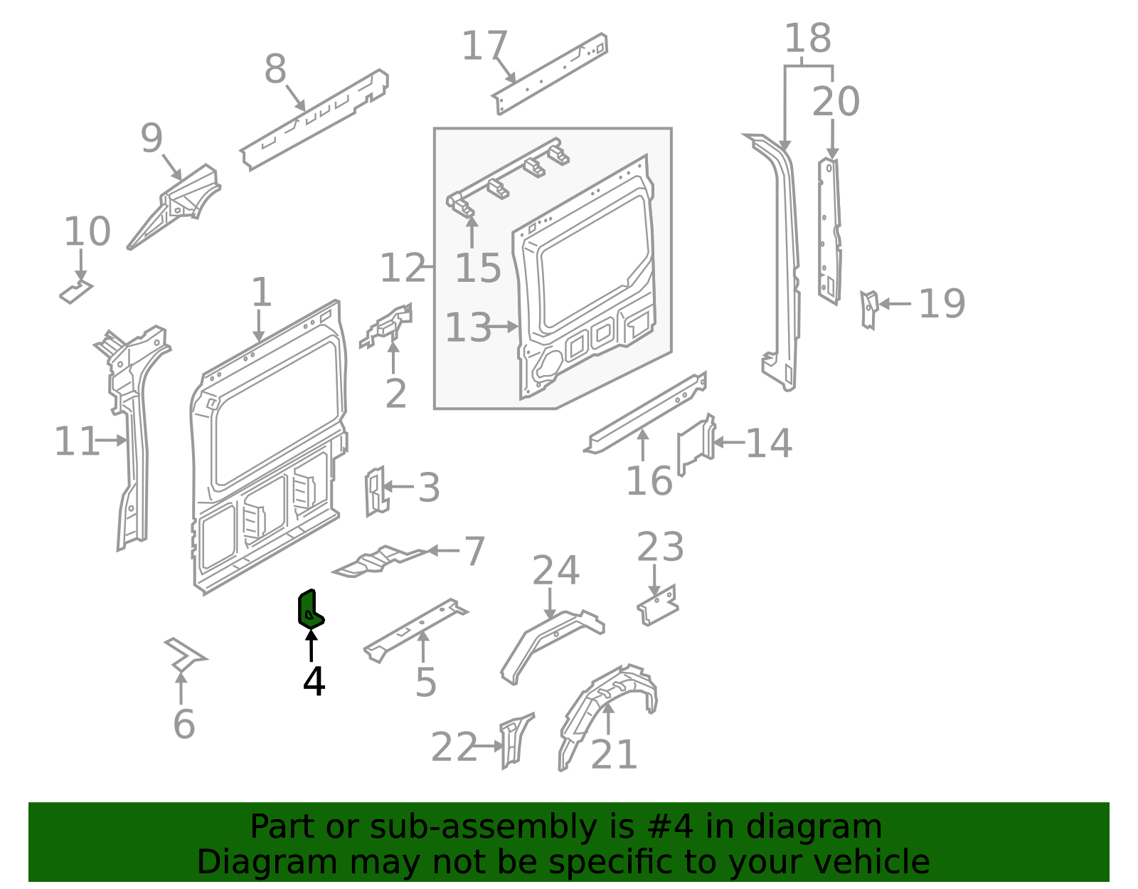 BK3Z-6161216-A - Front Panel Lower Brace - 2015-2025 Ford | Lasco Auto ...