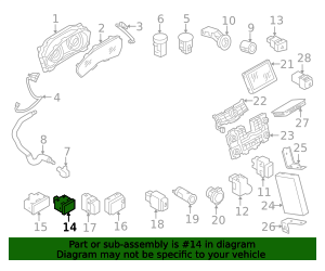 2021-2024 Nissan Armada Combo Switch 251B2-6GW0A | Nissan Parts Central