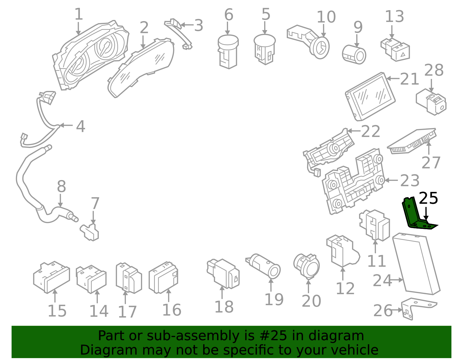 28348-1LA0A - High-Quality Infotainment Display Control Module Bracket ...