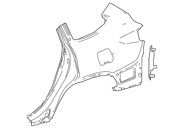 Genuine Toyota Quarter Panel part# 61018-0E020 for 2020-2025 Toyota ...