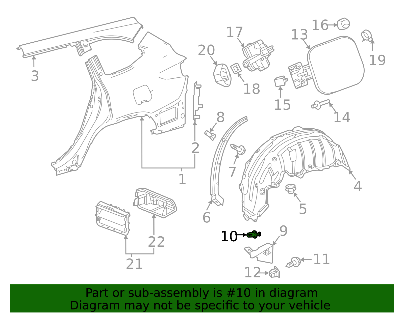 2012-2025 Toyota Wheel Opening Molding Clip 75867-06030 | OEM Parts Online